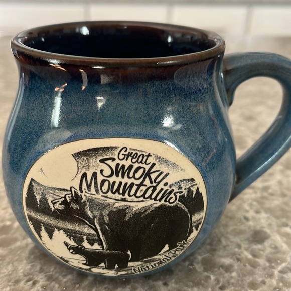 Kitchen | Great Smokey Mountains National Park Pot Belly Mug Blue Bears ...